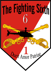 1st Squadron 6th Cavalry Fighting Sixth Decal | North Bay Listings