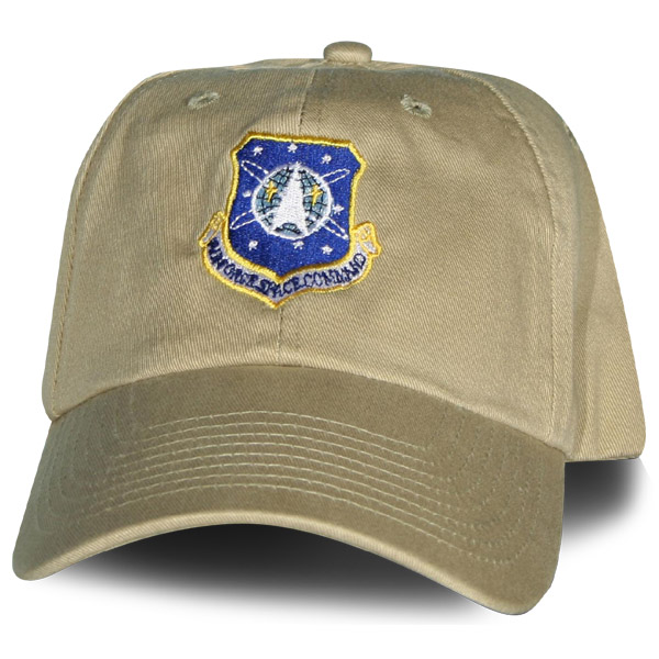 USAF Space Command Los Angeles AFB Direct Embroidered Khaki Ball Cap ...
