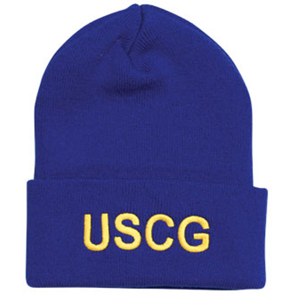 USCG Letters Direct Embroidered Royal Watch Cap | North Bay Listings