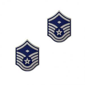 Air Force - E-9 Chief Master Sergeant (with 1SGT Diamond) Blue Enameled ...