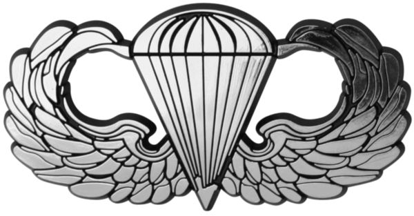 ARMY PARATROOPER WINGS CHROME PLATED AUTO EMBLEM DECAL | North Bay Listings