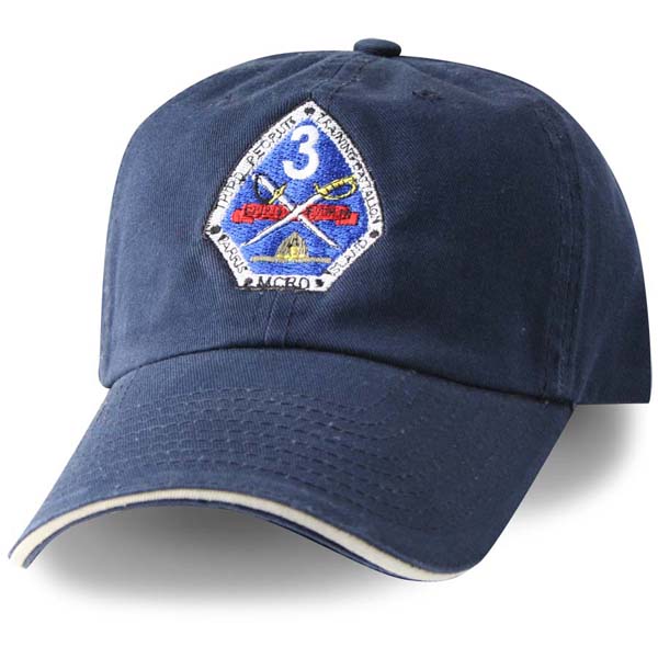3rd Battalion Parris Island Direct Embroidered Blue Ball Cap | North ...