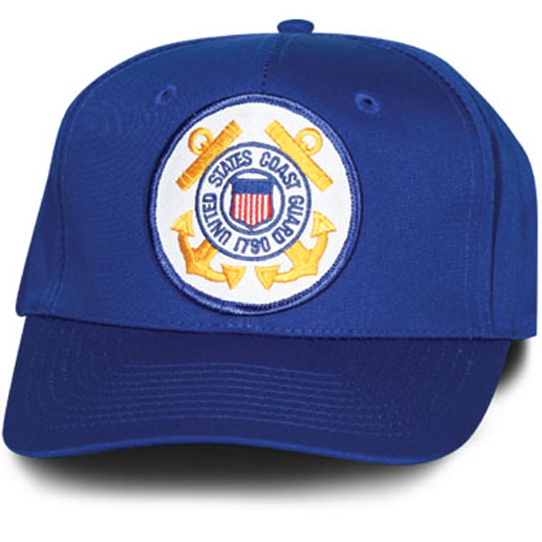 United States Coast Guard Crest Patch Royal Blue Ball Cap | North Bay ...