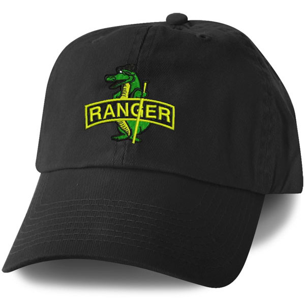 Ranger Alligator Direct Embroidered Black Ball Cap | North Bay Listings