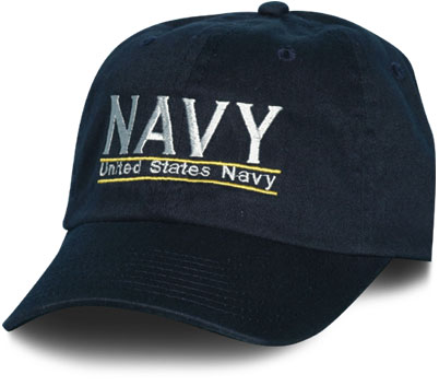 NAVY Letters United States Navy Bar Design Direct Embroidered Navy Ball ...