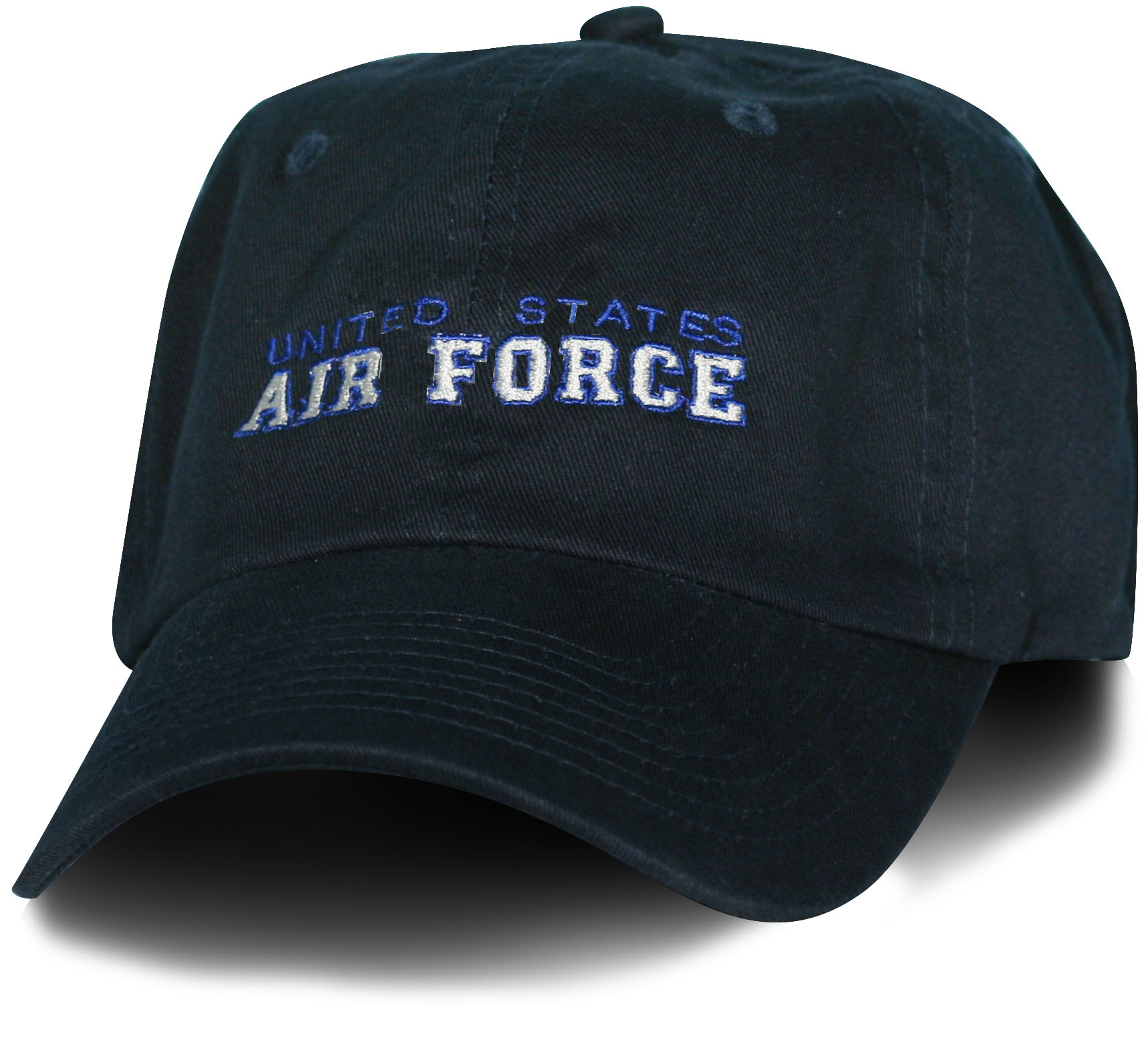 United States Air Force Letters Design Direct Embroidered Navy Ball Cap ...