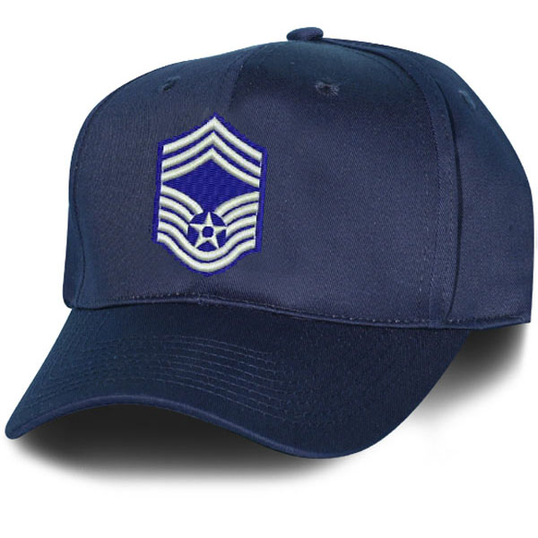 Chief Master Sergeant Direct Embroidered Blue Ball Cap | North Bay Listings