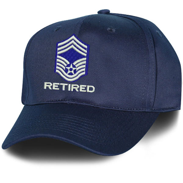 Chief Master Sergeant RETIRED Direct Embroidered Blue Ball Cap | North ...