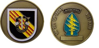 5th Special Forces Group (Vietnam) Challenge Coin E | North Bay Listings