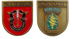 7th Special Forces Group Challenge Coin Beret Flash Style | North Bay ...