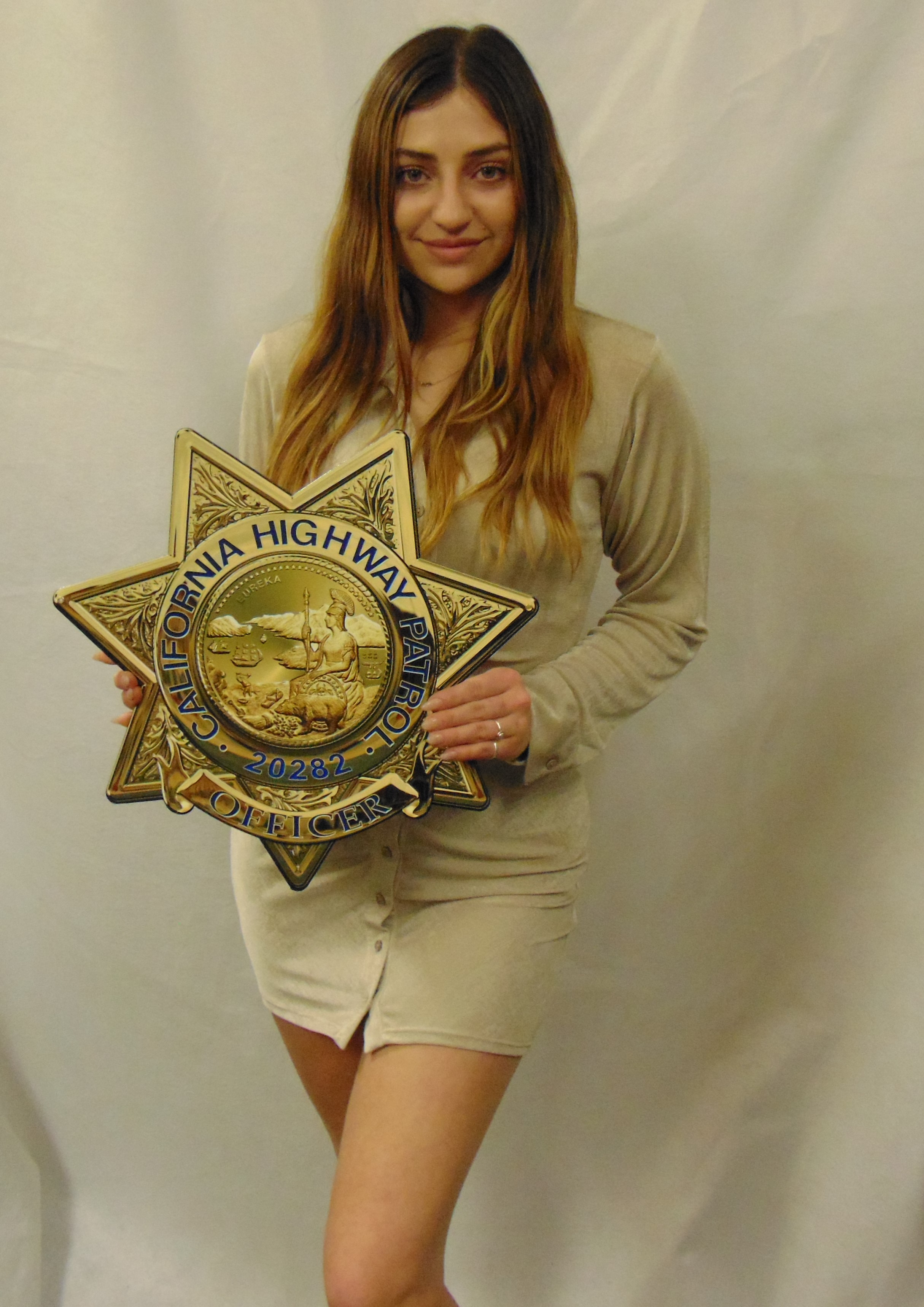 California Highway Patrol (OFFICER) Badge all Metal Sign with your badge number | North Bay Listings