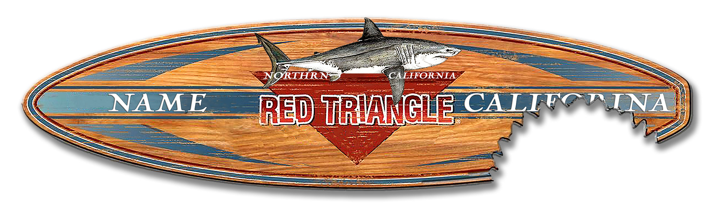 California's Red Triangle All Metal Sign with your city or name on it ...