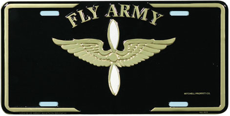 Fly Army Aviation License Plate | North Bay Listings