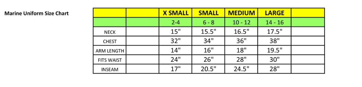 Youth 3pc Marine Dress Blues | North Bay Listings