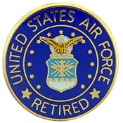 Air Force Retired Logo Pin | North Bay Listings