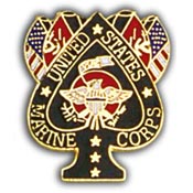 Marine Spade & Flags Pin | North Bay Listings
