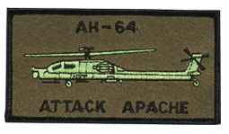 AH-64 Attack Apache Rectangle Patch | North Bay Listings