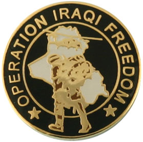 Operation Iraqi Freedom Lapel Pin | North Bay Listings