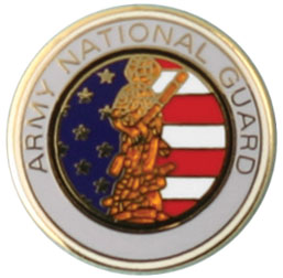 Army National Guard Round Lapel Pin | North Bay Listings