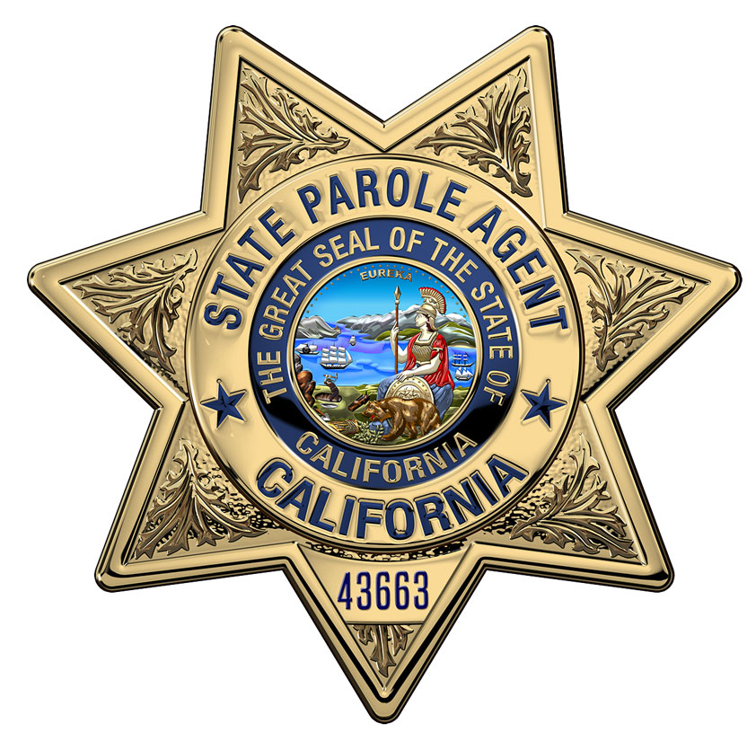 California State Parole Badge all Metal Sign with your badge number ...