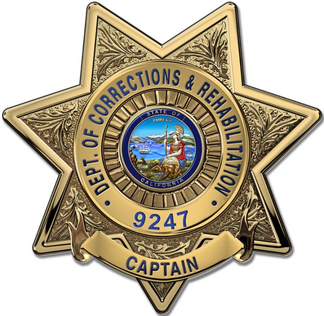California Department of Corrections and Rehabilitation (Captain) Badge ...