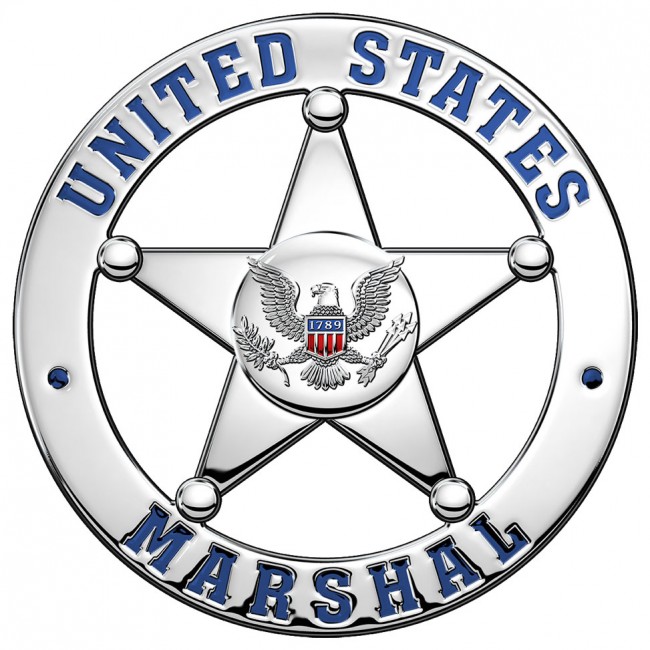 United States Marshal Police Badge Cut Out all Metal Sign with your ...