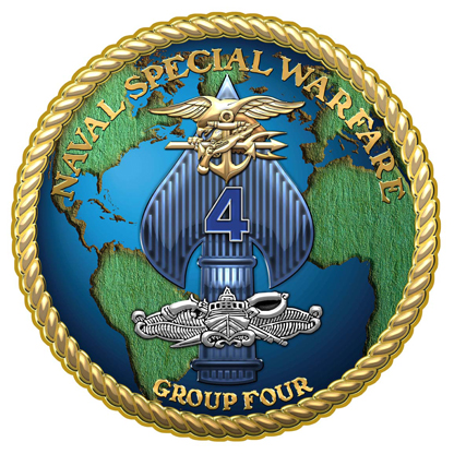 Naval Special Warfare Group Four (4) all metal Sign 16" Round | North ...