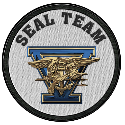 US NAVY SEAL TEAM Five (5) all metal Sign 16" Round. | North Bay Listings