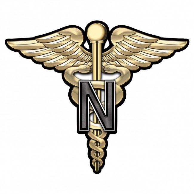 US ARMY NURSE CORPS Cut Out All Metal Sign 18 x 15" | North Bay Listings
