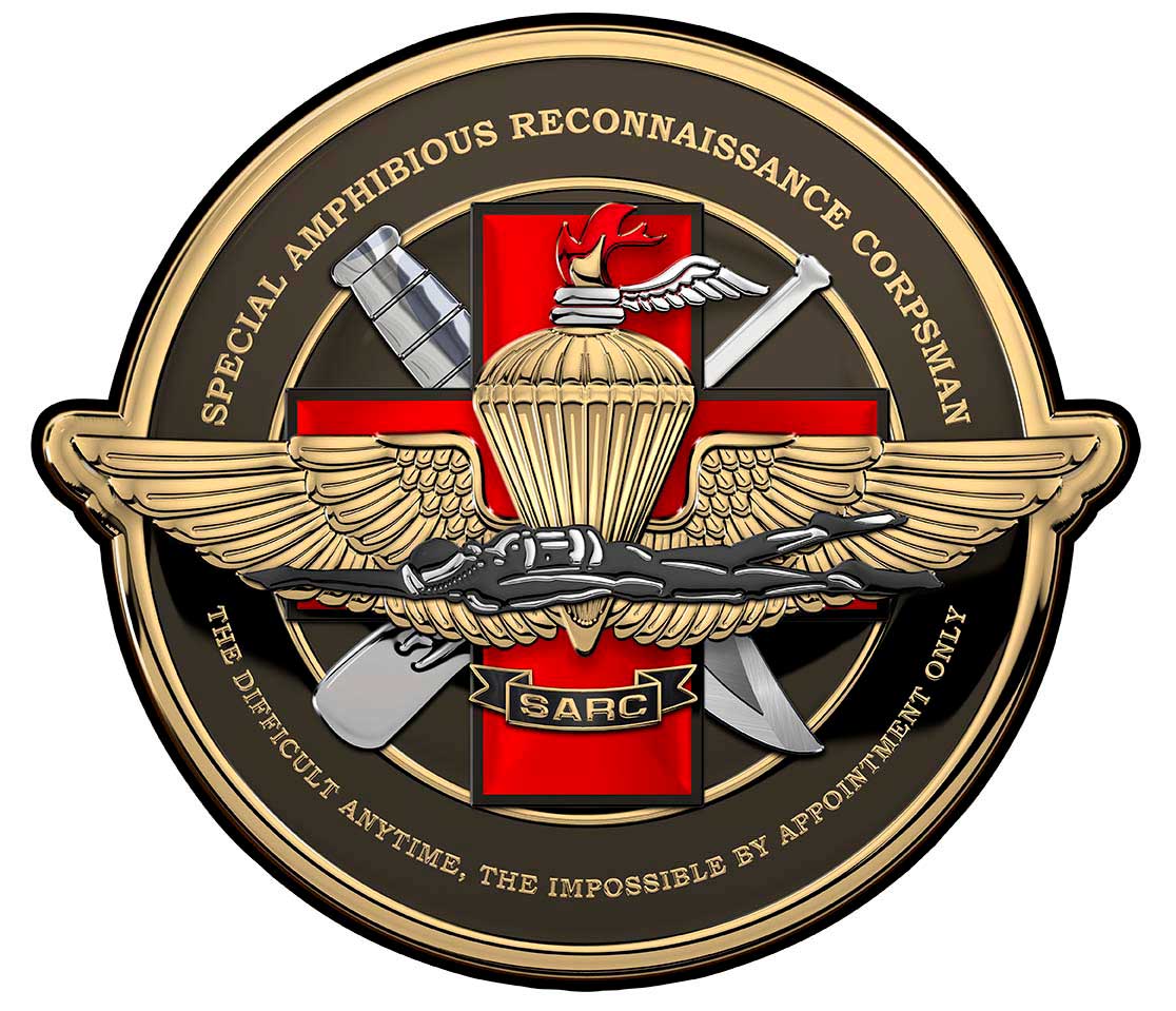 Special Amphibious Reconnaissance Corpsman (SARC) All Metal Sign 15 x ...