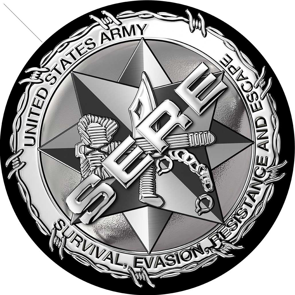 US Army Survival Evasion Resistance Escape SERE Crest 14 Inch-Round ...