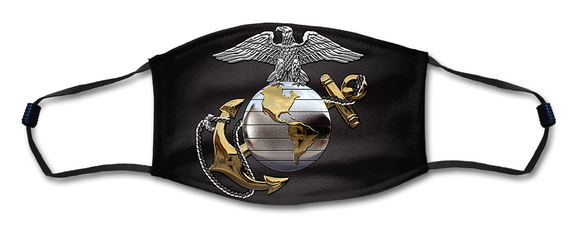 USMC Gold and Silver EGA Face Mask | North Bay Listings