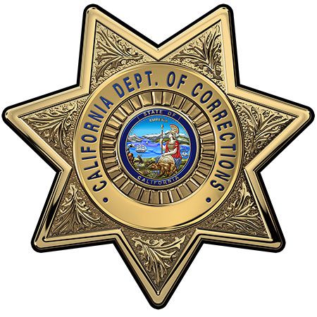 California Department of Corrections CDC (Plain) Badge all Metal Sign 6 ...