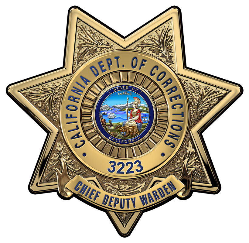 California Department of Corrections (Chief Deputy Warden) Badge all ...