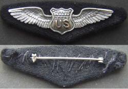 WWI US Pilot Wing Dan Dunham design Sterling | North Bay Listings