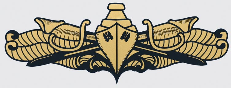 Large Navy Surface Warfare Gold Decal | North Bay Listings